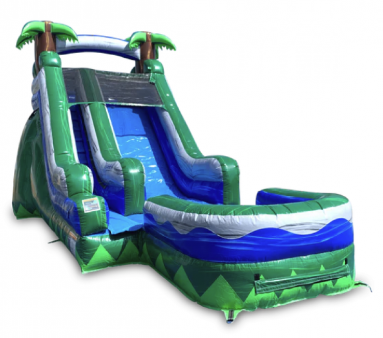 15' Tropical Inflatable Slide Rental Wet | House of Bounce Party ...
